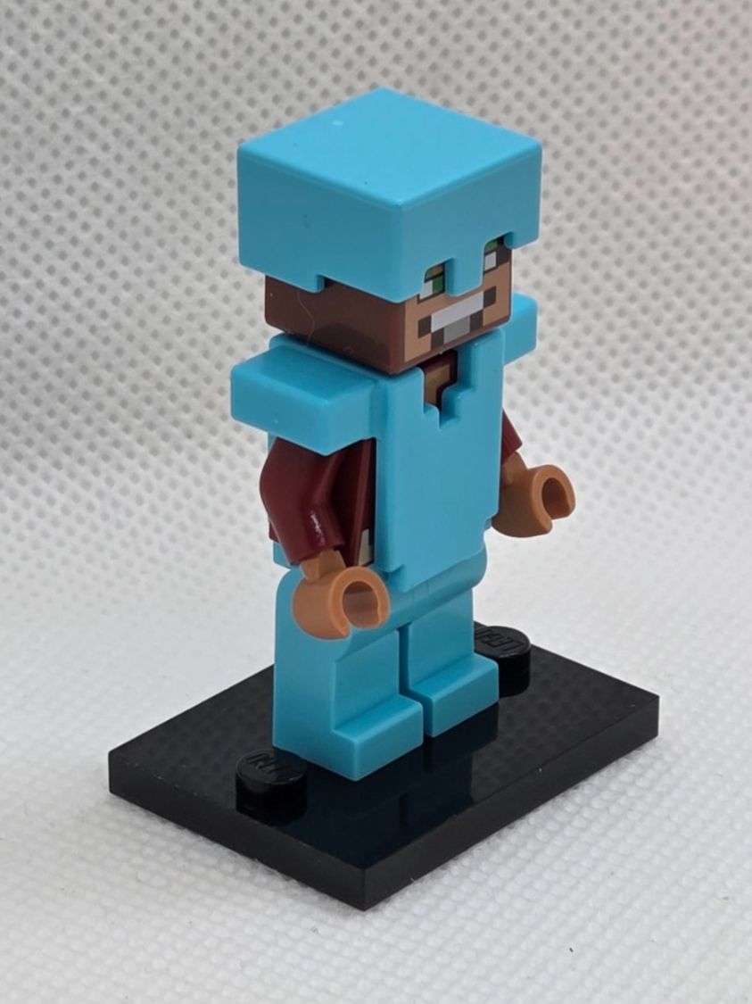 LEGO Minecraft min255 Hero - Medium Azure Legs, Helmet (Neu (gemäss ...