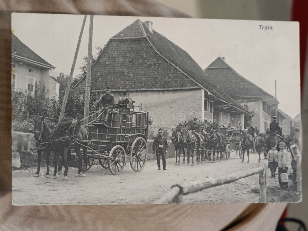 Alte PK / Train - mit Kutsche / Armee Suisse (Gebraucht) in Brugg AG für CHF 25 – mit Lieferung ...