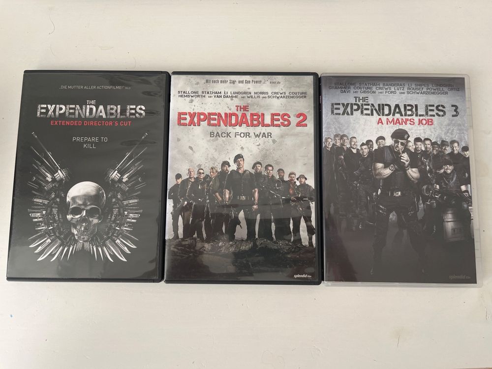 The Expendables 1-3, Trilogy, DVD (Gebraucht) in Sierre für CHF 7.5 ...