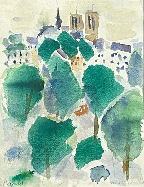 Karl Madritsch. Paris Notre Dame Quai. Aquarell (Gebraucht) in Zumikon ...