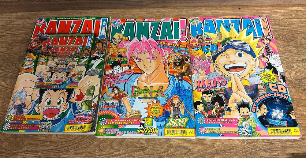 3 alte Banzai! Manga Zeitschriften Jahrgang 2001/2002/03 (Gebraucht) in ...