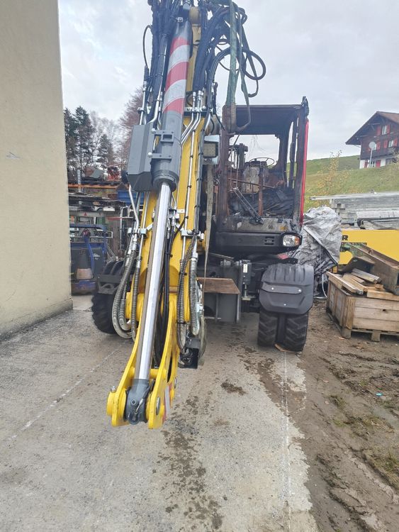 Wacker Neuson EW100 Radbagger zu verkaufen - Brandschaden! (Defekt) in ...