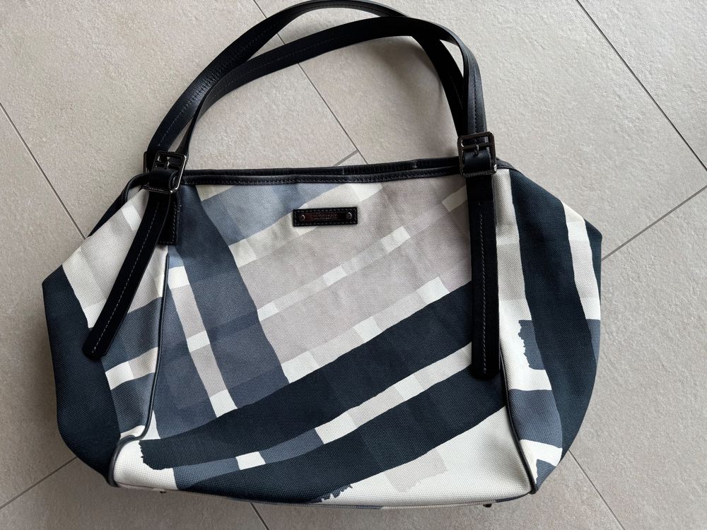 BURBERRY NOVA CHECK CNQINCHOQIN CANVAS HAND TASCHE (Gebraucht) in ...