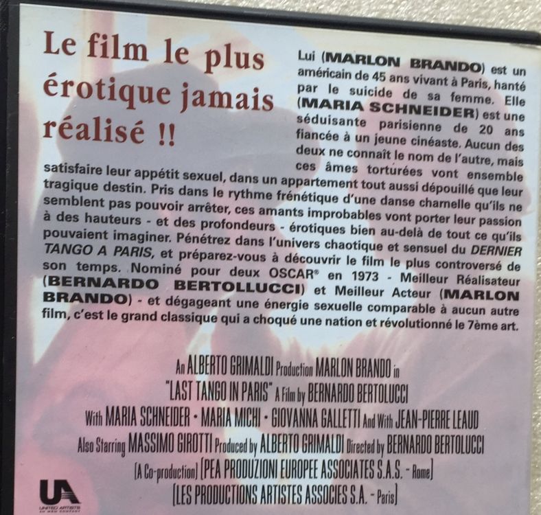 Le Dernier Tango à Paris Last Tango in Paris 1972 Film culte (Gebraucht ...