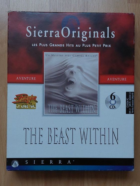 Gabriel Knight The Beast within - Sierra Originals PC Game (Gebraucht ...