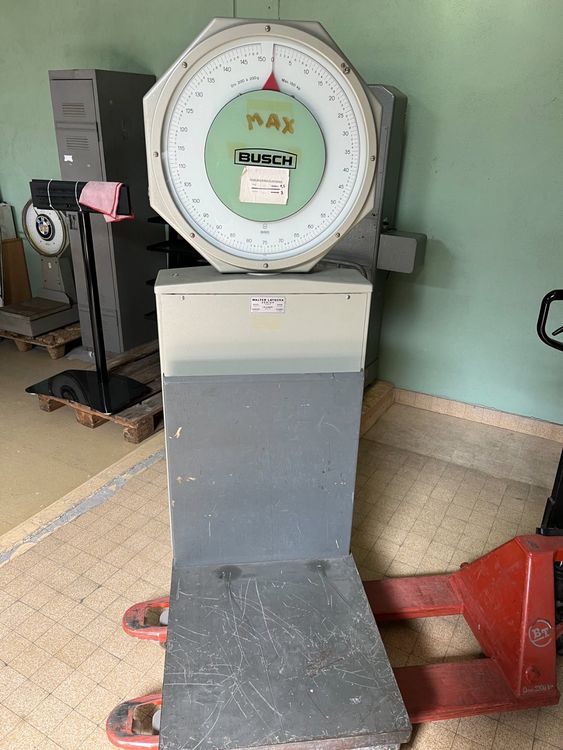 Balance, Busch , Max 150 kg division 200 grammes,tbe (Gebraucht) in ...