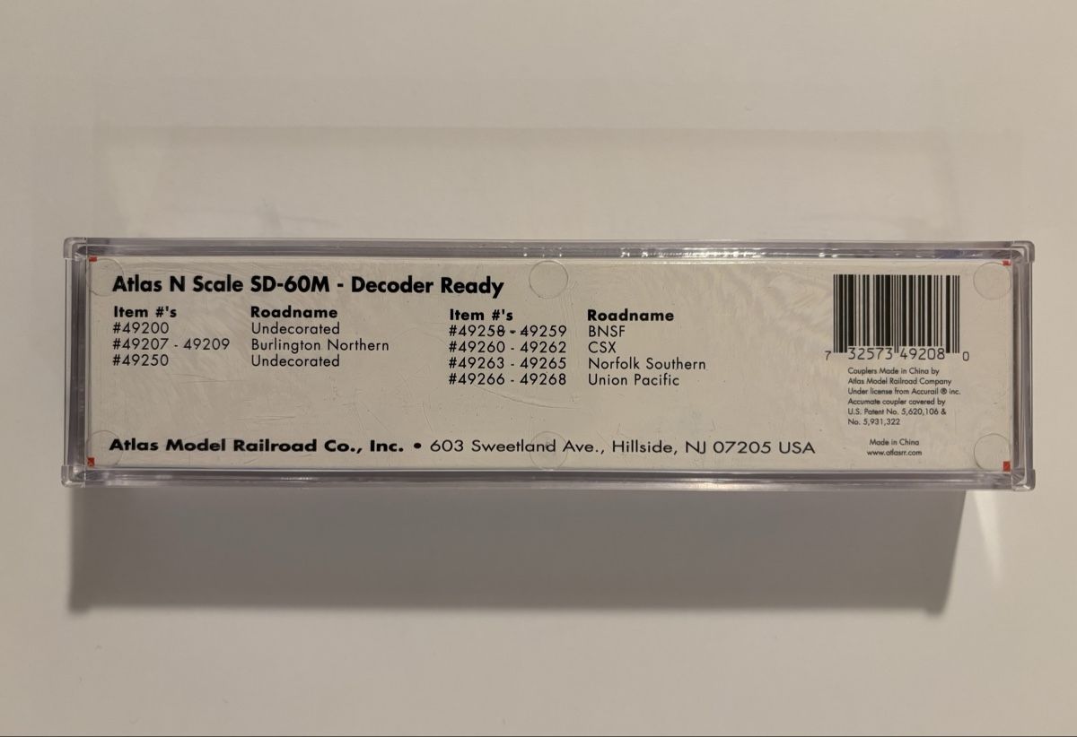 Atlas N Scale SD-60M Lokomotive, Burlington Northern! (Gebraucht) in Wädenswil für CHF 79 – mit ...