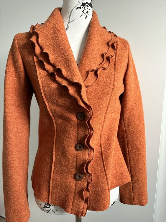 Wollwalk Jacke Gr. 38, neu aus Schweizer Nähatelier (Neu (gemäss ...