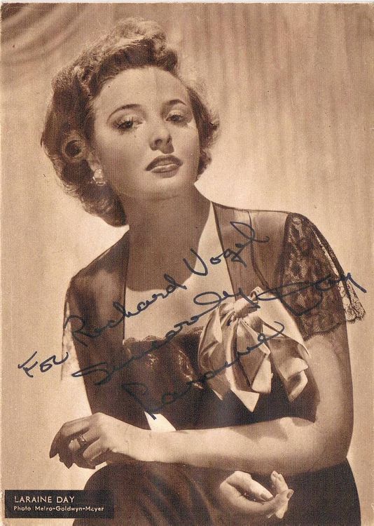 Laraine Day 1920-2007 Autogramm signiert Vintage Bild 10x15c (Gebraucht ...