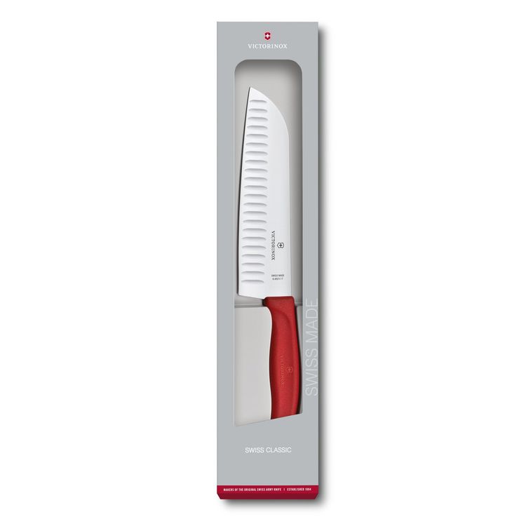 Victorinox Swiss Classic Santoku Messer rot (Neu und originalverpackt ...