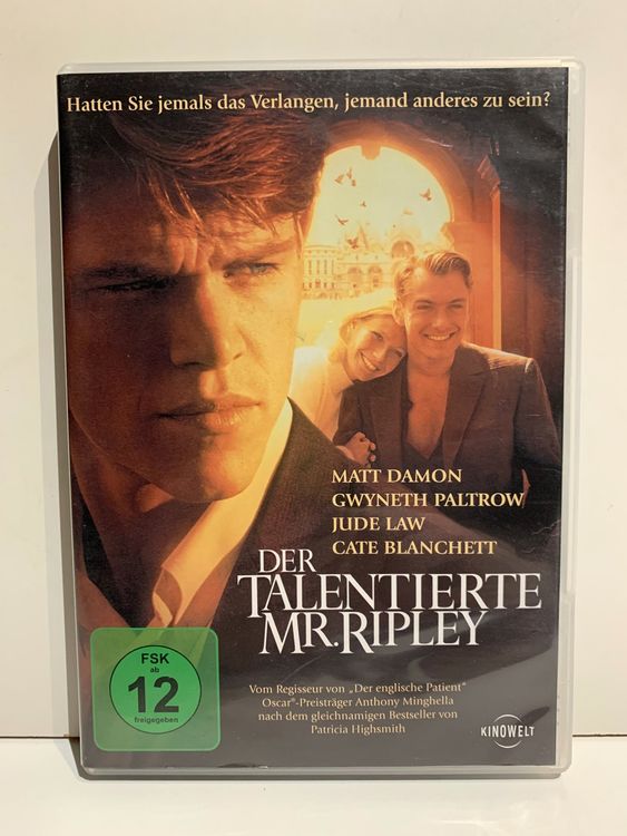 Der talentierte Mr. Ripley - DVD (Gebraucht) in Möriken AG für CHF 3 – mit Lieferung auf Ricardo ...