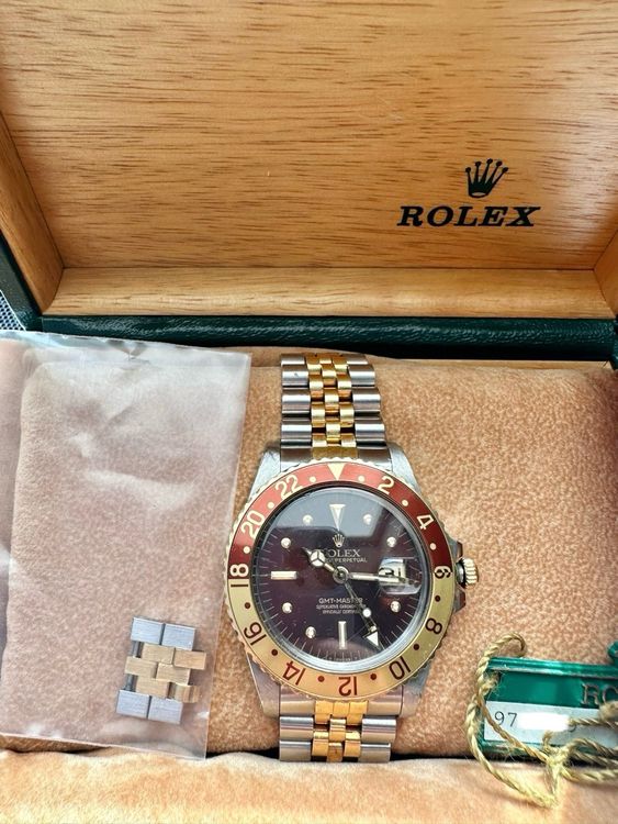 Rolex Gmt 16573 Eyes of Tiger Full Set Tag 1986 (Gebraucht) in Lugano ...