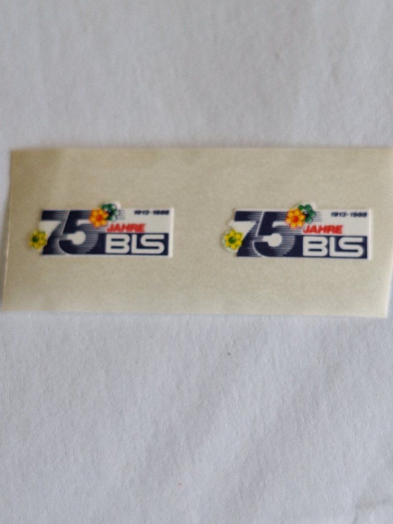 Märklin HO, 2 Autocollants 75 ans du BLS, selon photos (Neu (gemäss ...