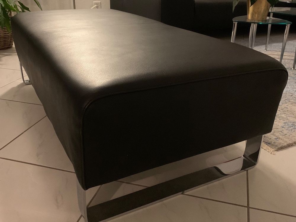 Hocker (Leder schwarz) (Gebraucht) in für CHF 150 – nur Abholung auf ...