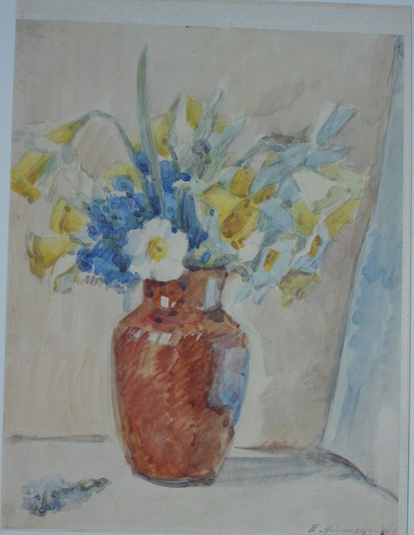 Aquarell Blatt 1963 Basler EMIL HIMMELSBACH 26x22 cm | Kaufen auf Ricardo