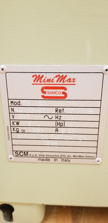 Mini-Max FS30 Abricht-Dicken-Hobelmaschine (Gebraucht) in Luzern für ...