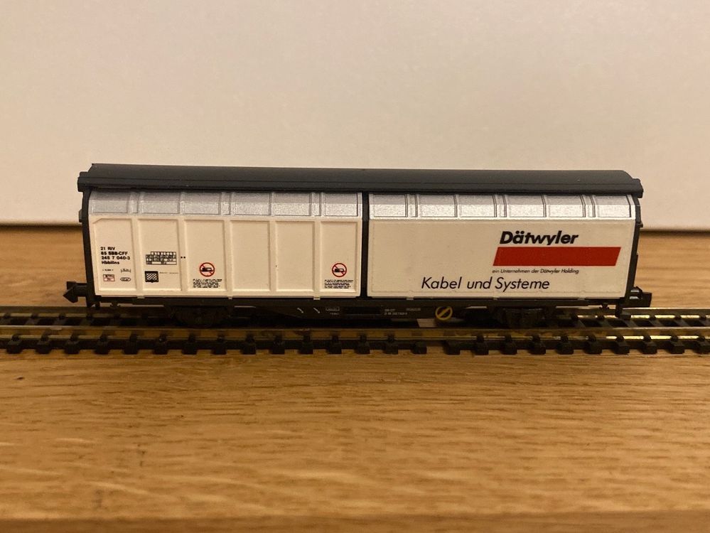 Minitrix 13876 SBB Schiebewandwagen "Dätwyler“ (Neu (gemäss ...
