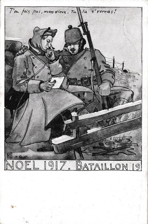 Carte Bat 19 (19144 +1918) Bataillon 19 (Gebraucht) in La Chaux-de ...