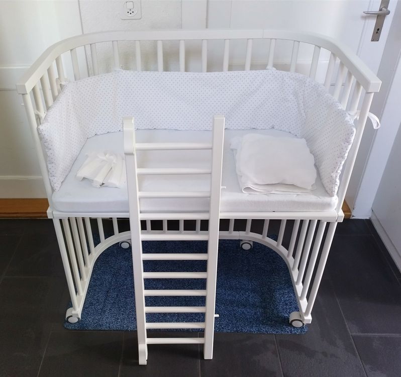 Babybay Boxspring weiss komplett mit Zubehör | Kaufen auf Ricardo