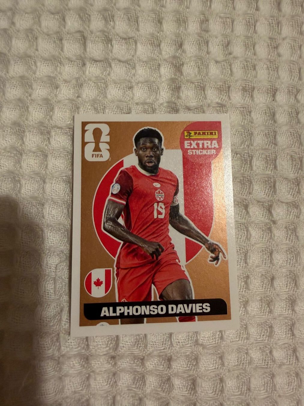 Panini Extra Sticker World Cup 2026 BRONZE Alphonso Davies (Neu und ...