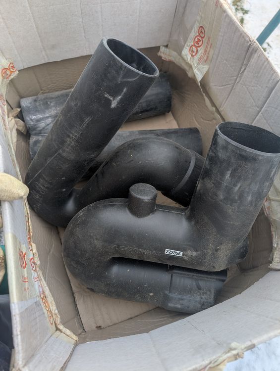 PE-Rohre und Siphon für Abwasser/Regenwasser etc. (Gebraucht) in ...