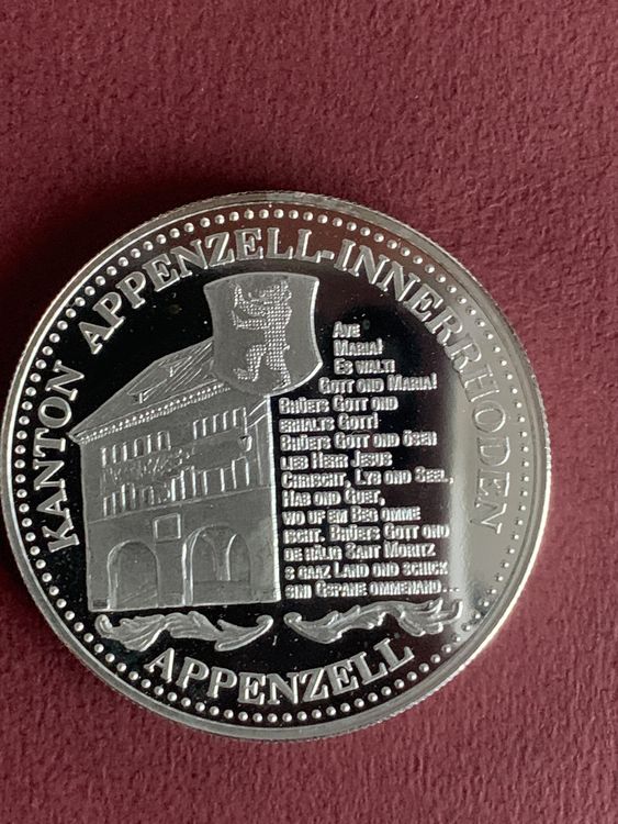APPENZELL I.R. - Silber 999 - 1 UNZE/ONCE - Polierte Platte | Kaufen auf Ricardo