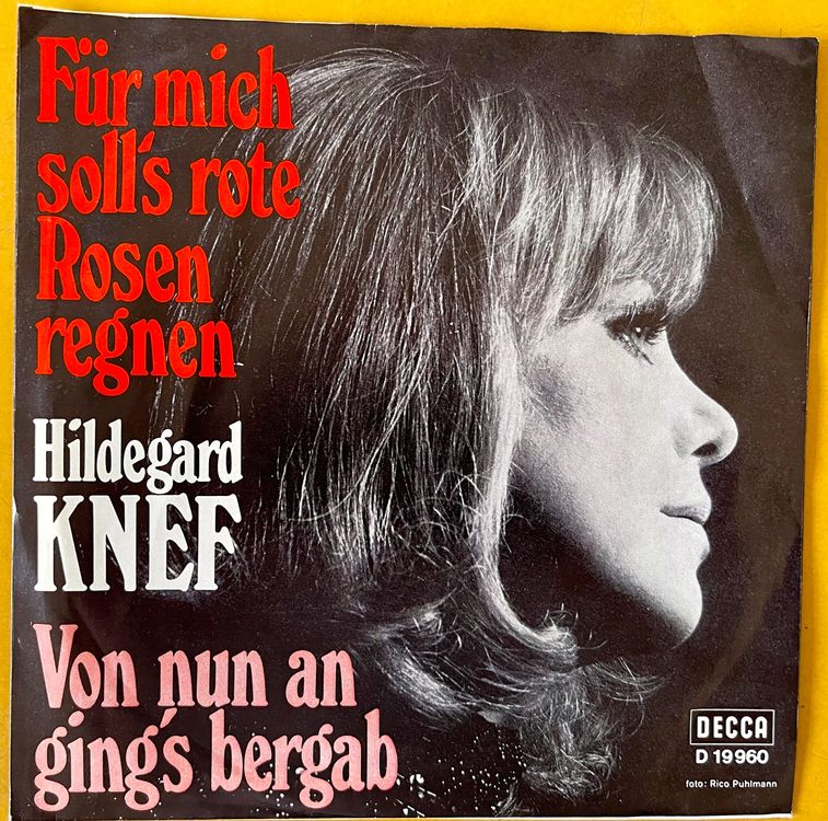 Hildegard Knef - Für Mich Soll's Rote Rosen Regnen (Gebraucht) in Bern ...