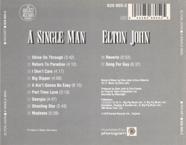 Elton John – A Single Man (Gebraucht) in St.Gallen für CHF 3 – mit ...