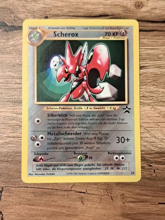 Pokémon TCG Scherox, Wizards Black Star Promo (Gebraucht) in Rotkreuz ...