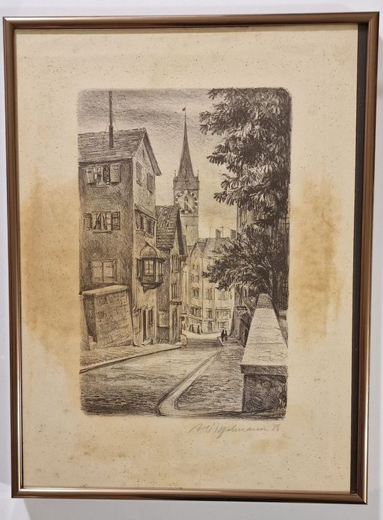 Original Alex Walter Diggelmann Lindenhof Zürich 1938 (Gebraucht) in ...