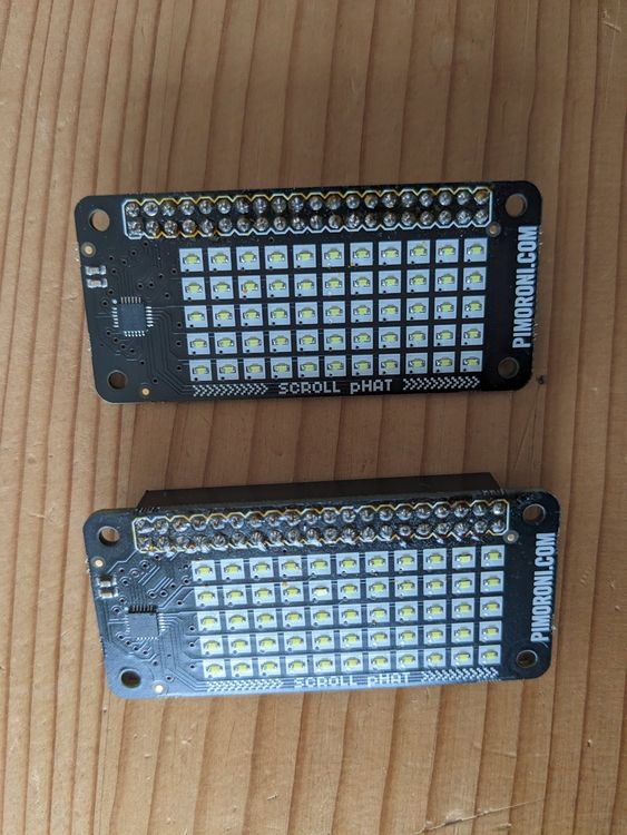 Raspberry Pi Scroll pHAT LED Matrix Display (2 Stück) (Gebraucht) in ...