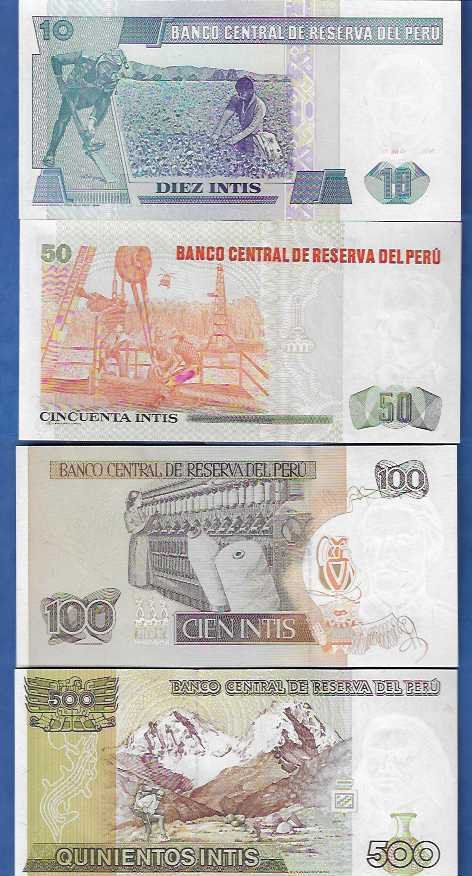 Peru 4 Stück Different Bankfrisch (Neu (gemäss Beschreibung)) in Bellinzona für CHF 1.5 – mit ...