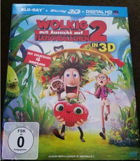 Wolkig mit Aussicht auf Fleischbällchen (2) >2D & 3D-Version | Kaufen auf Ricardo