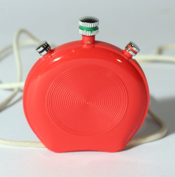 Leonidas 8041 Trackmaster rot Stoppuhr 60/70er | Kaufen auf Ricardo