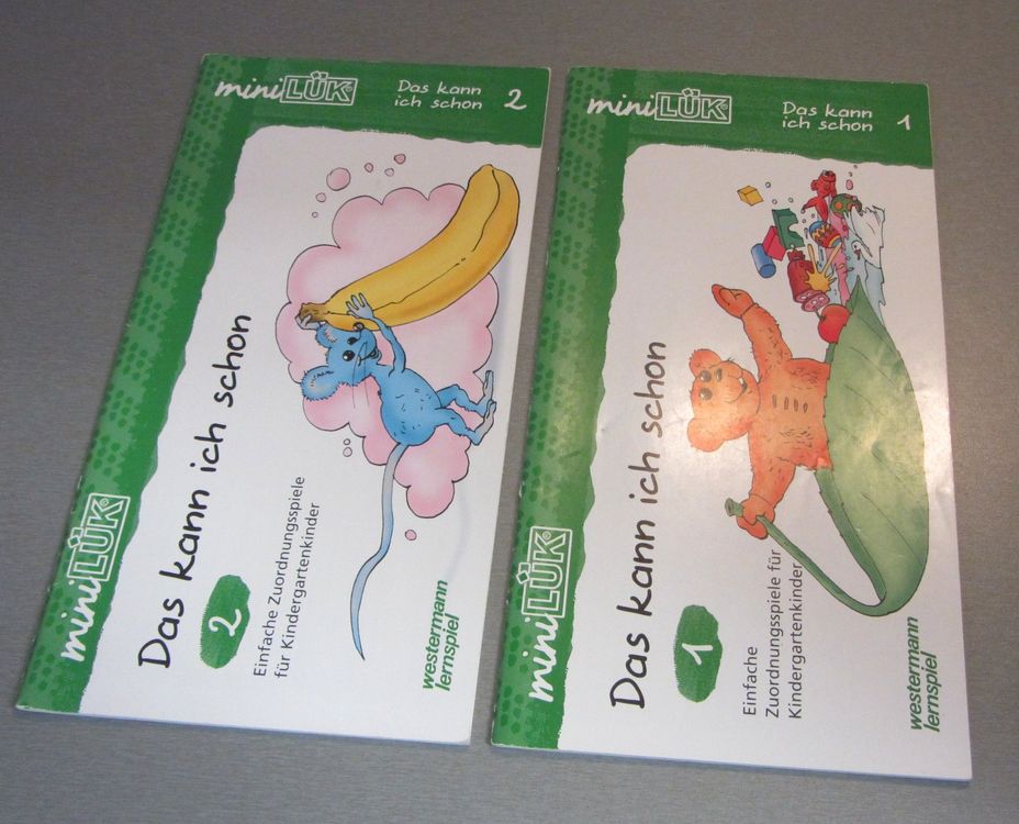 MiniLük 2 Hefte Das kann ich schon für Kindergartenkinder (Gebraucht ...