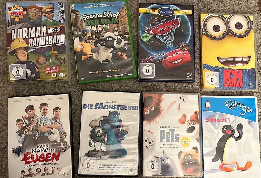 8 Kinderfilme DVD (Gebraucht) in Glarus für CHF 7 – mit Lieferung auf Ricardo kaufen