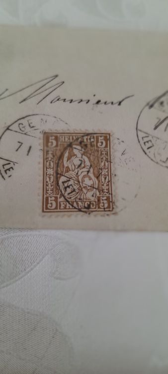 Alt Schweizer Brief mit sitzender Helvetia (Gebraucht) in Aegerten für ...