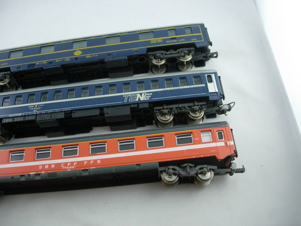 LIMA Set mit 3 SBB CIWL Schlafwagen, SBB EUROFIMA orange (Gebraucht) in Morschach für CHF 10 ...