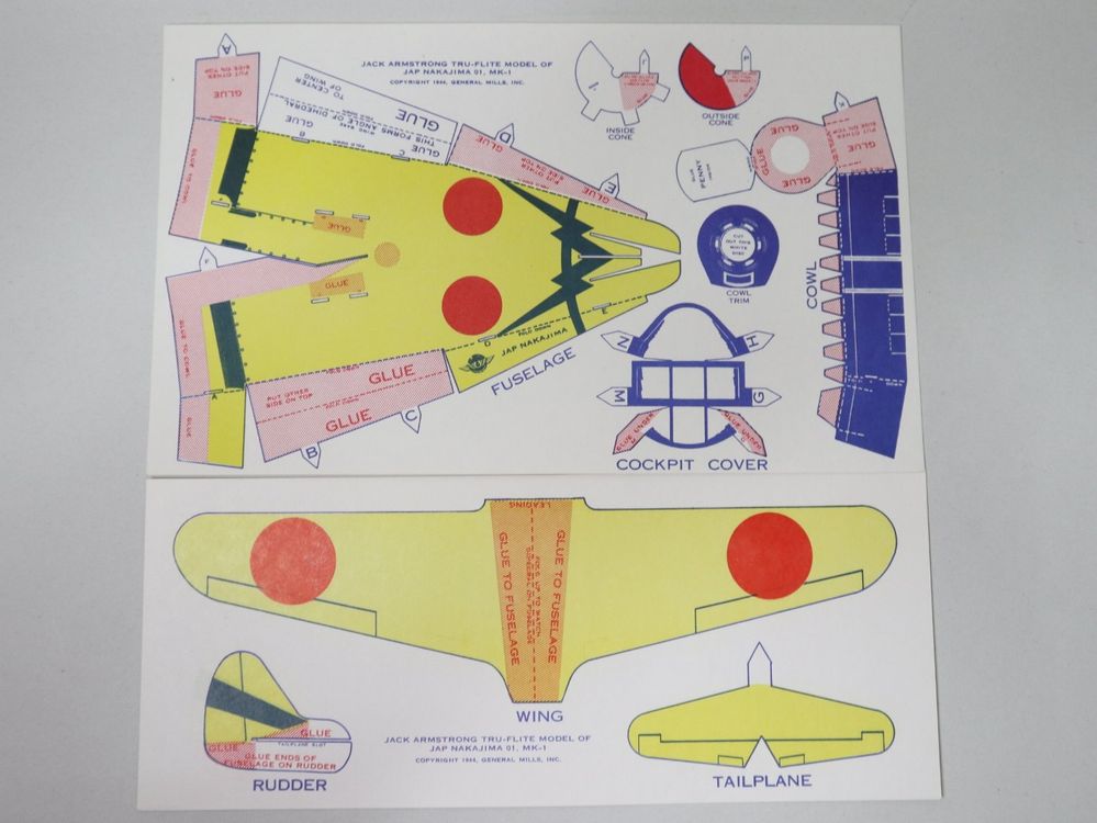 Bastelbogen Flugzeug Japan Nakajima 01. MK-1 (Neu (gemäss Beschreibung ...