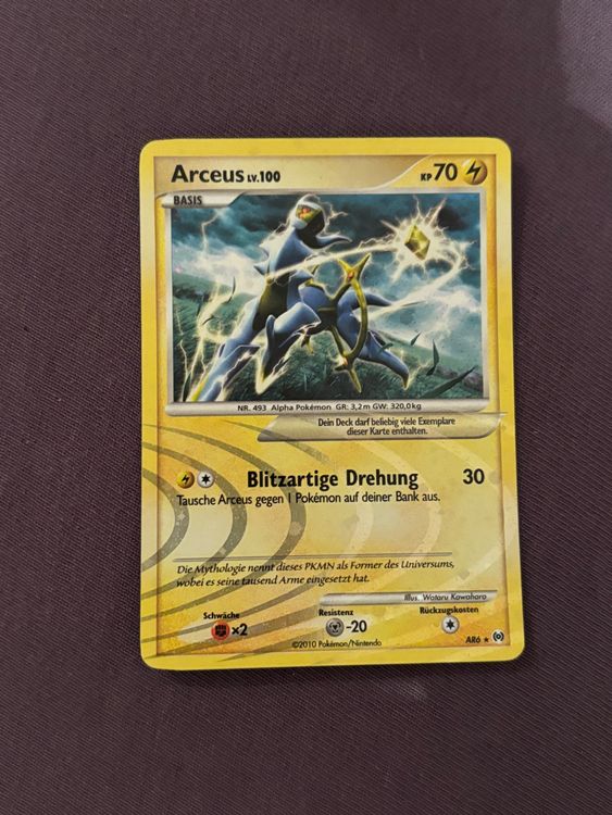 Arceus LV100 Elektro Holo, AR6, DE (Gebraucht) in Bern für CHF 5 – mit ...