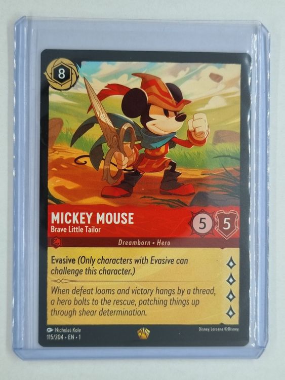 Lorcana - Mickey Mouse- 115/204 - EN - Legendary (Neu (gemäss ...