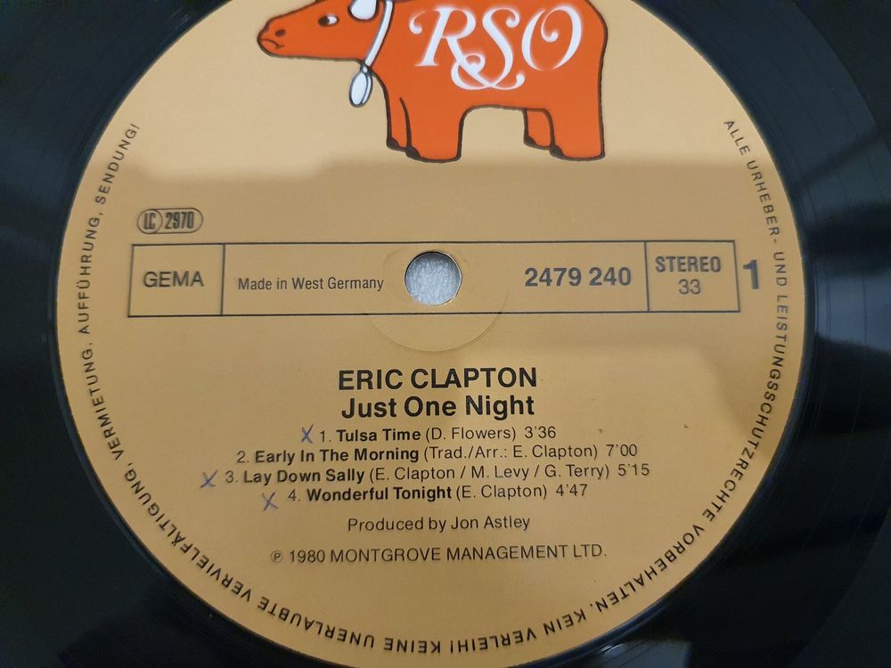Eric Clapton – Just One Night / 2 LP`s (Gebraucht) in Uster für CHF 18 ...