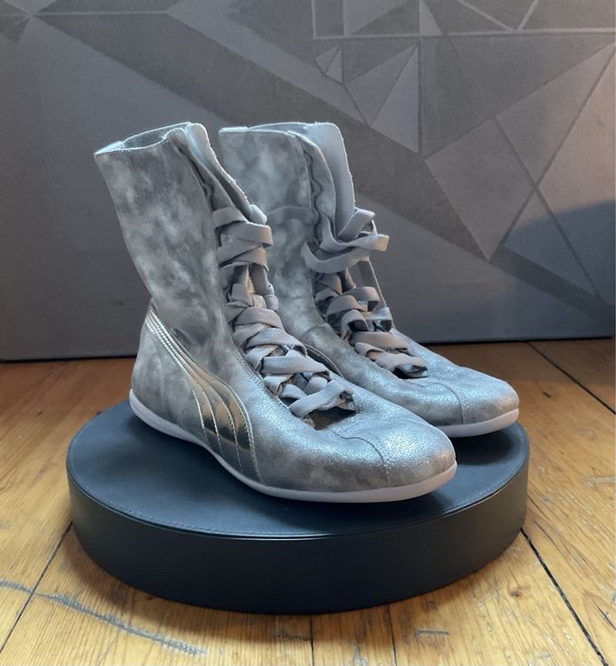 Rare Puma silver distressed leather 39 (Neu (gemäss Beschreibung)) in ...