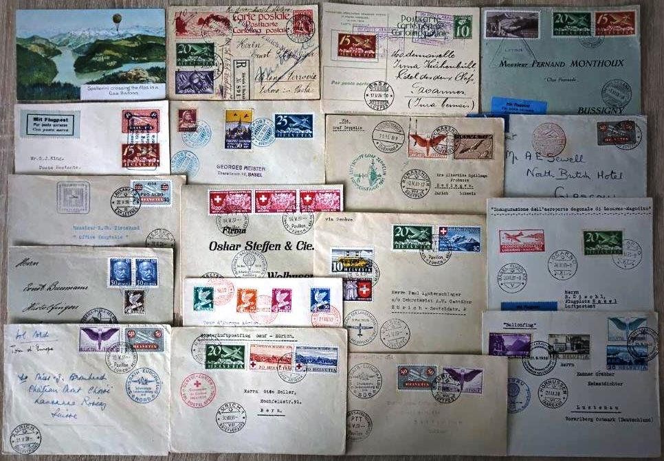 Konvolut FLUGPOST-BIEFE ab 1924 schöne Auswahl ab 1.- (Gebraucht) in ...