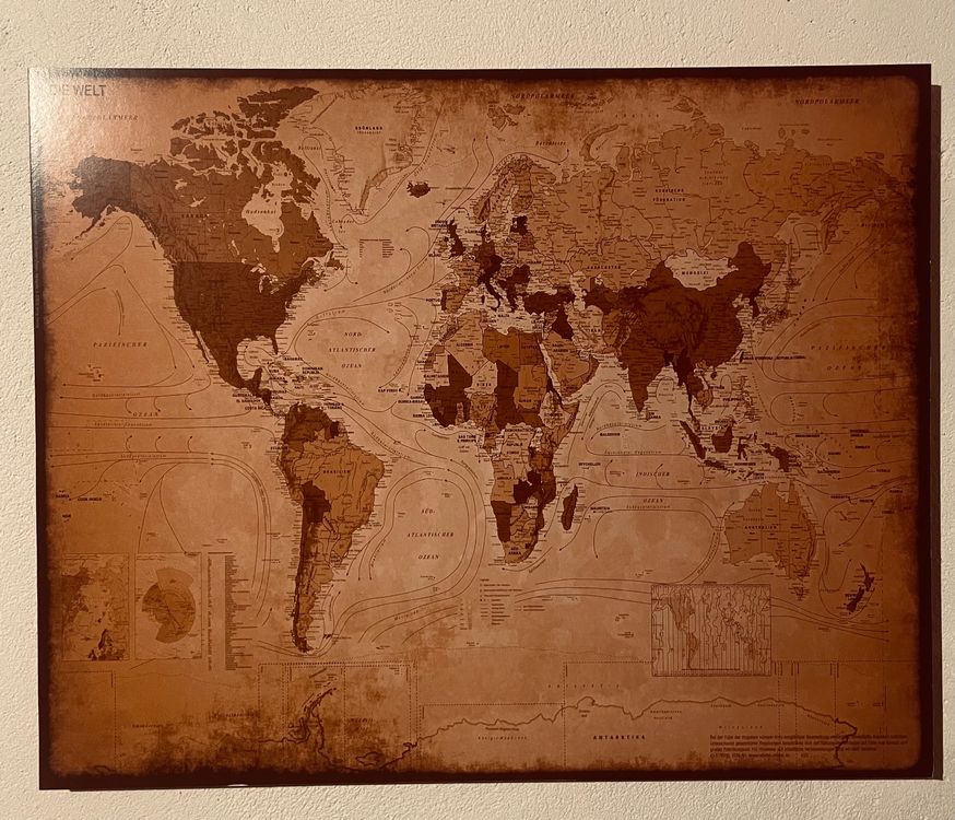 Leinwandbild Weltkarte | Kaufen auf Ricardo