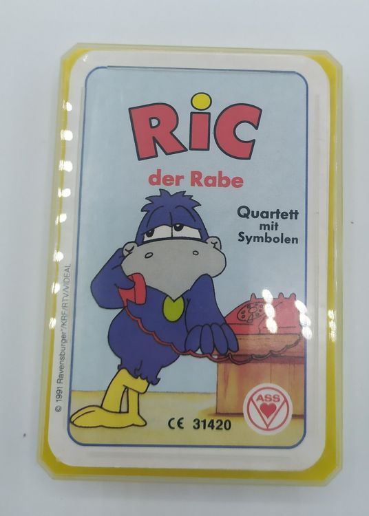Ric der Rabe Quartett mit Symbolen Ravensburger 1991 | Acheter sur Ricardo