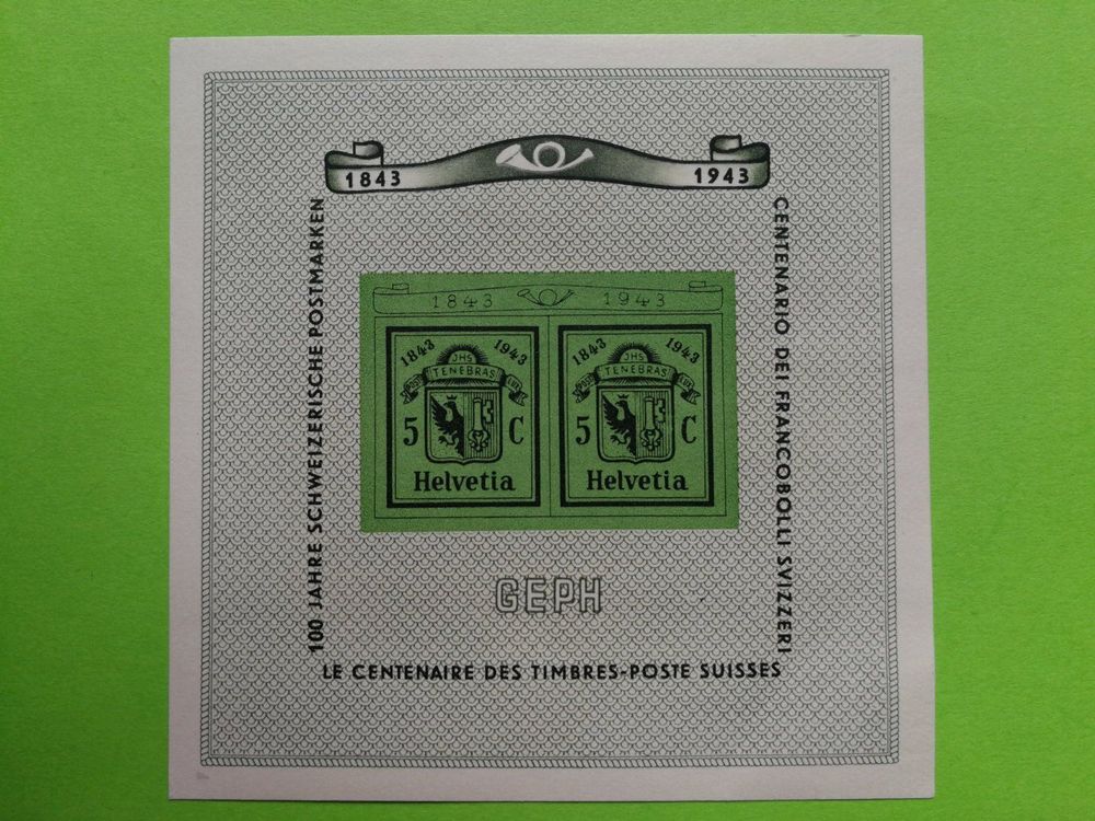 W18 Genfer Block 1943 postfrisch, SBK 90 | Kaufen auf Ricardo