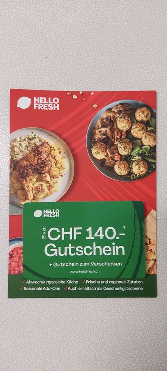 Gutschein Hello Fresh (Neu und originalverpackt) in Luterbach für CHF 1 – mit Lieferung auf ...