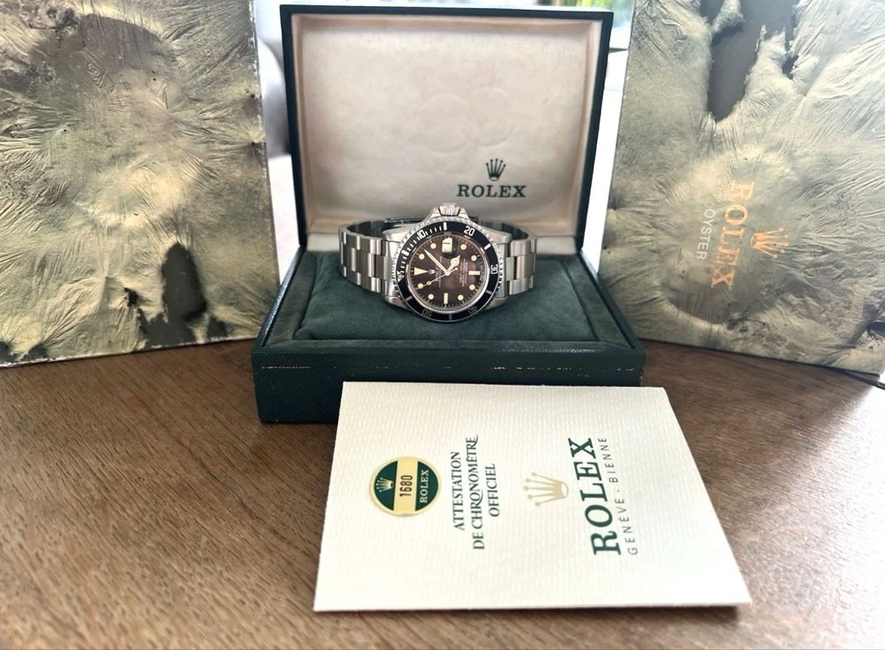 Rolex Submariner 1680 Red MK 5 Box Papers 1973 Vintage (Gebraucht) in ...
