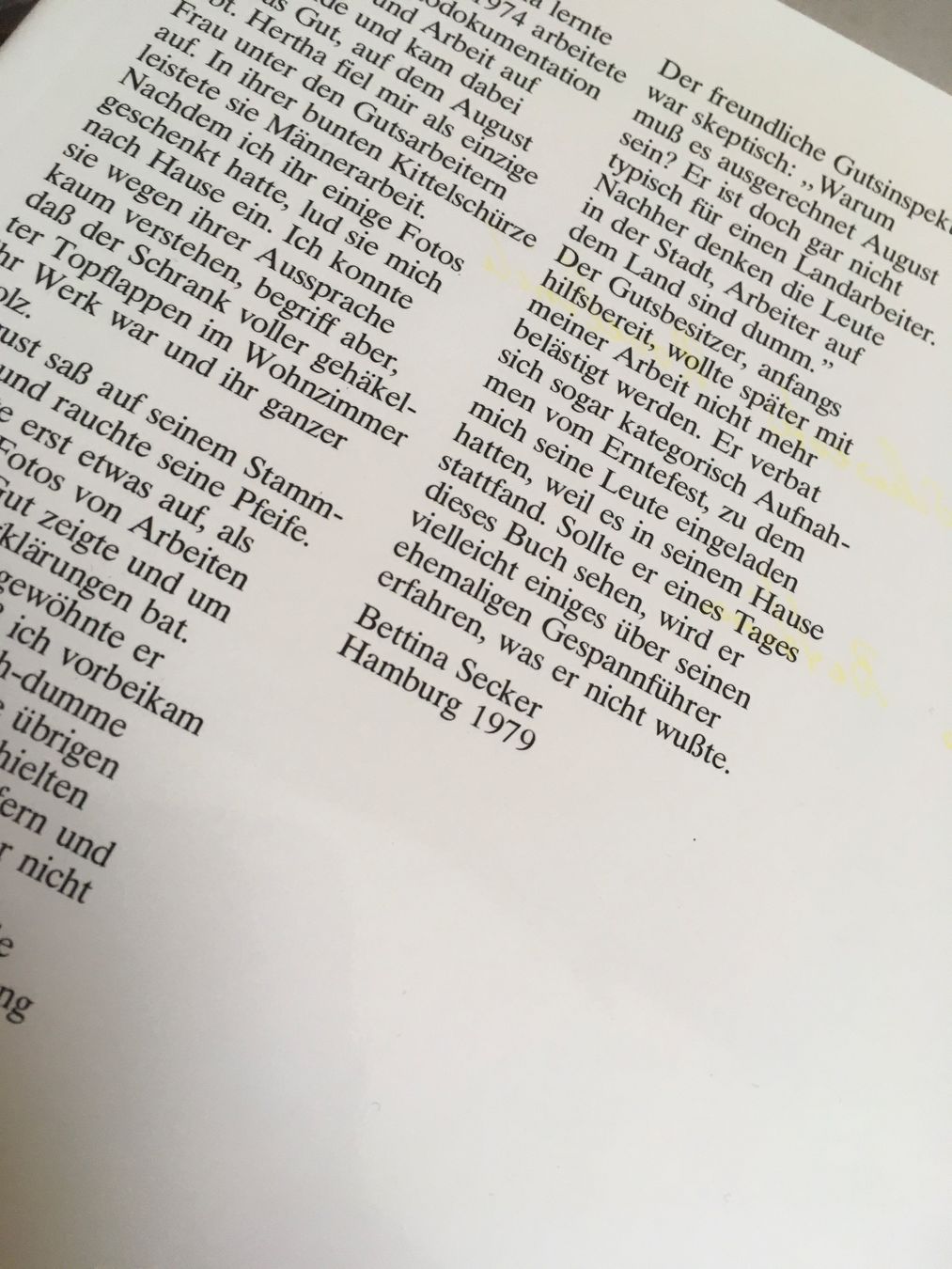 🟡August - Ein Leben auf dem Lande - Bettina Secker Widmung (Gebraucht ...